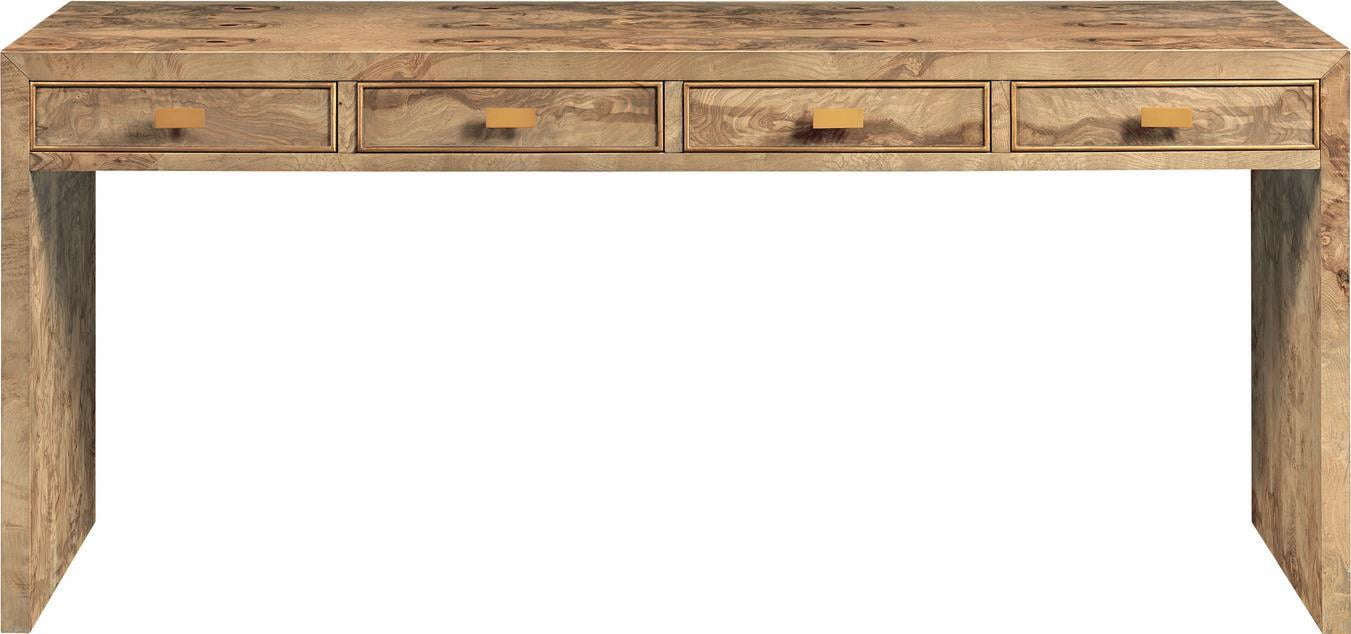 French Ash Burl Console Desk with Elegant Design - Walmart.com