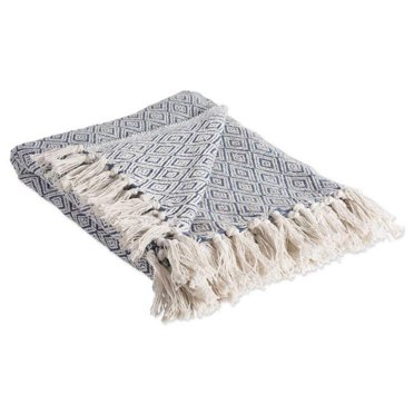 DII Woven Decorative Throw, 50"x60", 100% Cotton, Blue - Walmart.com