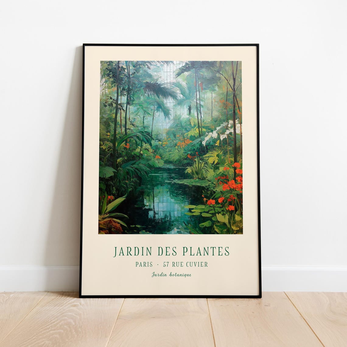 French Botanical Garden Decor Vintage Jardin Des Plantes Botanical ...