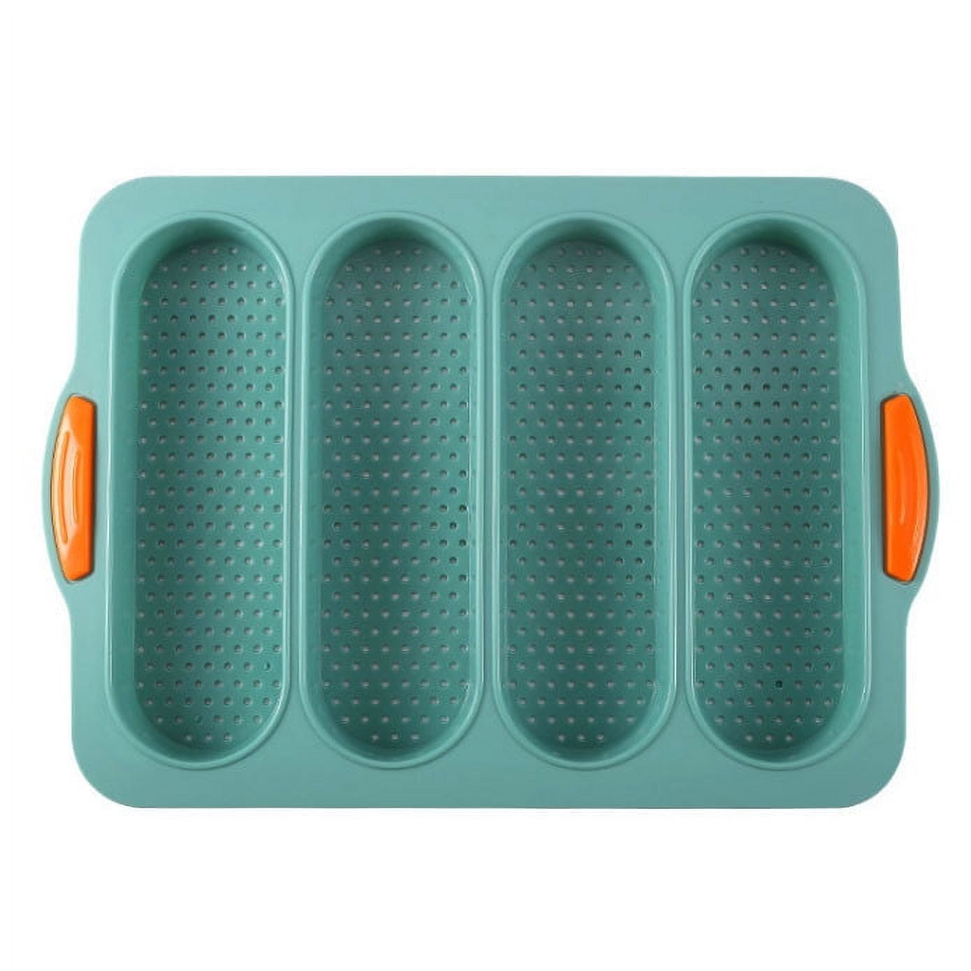 French Bread Baking Pan 4 Slots Silicone Pan for Baking Bread, Loaf ...
