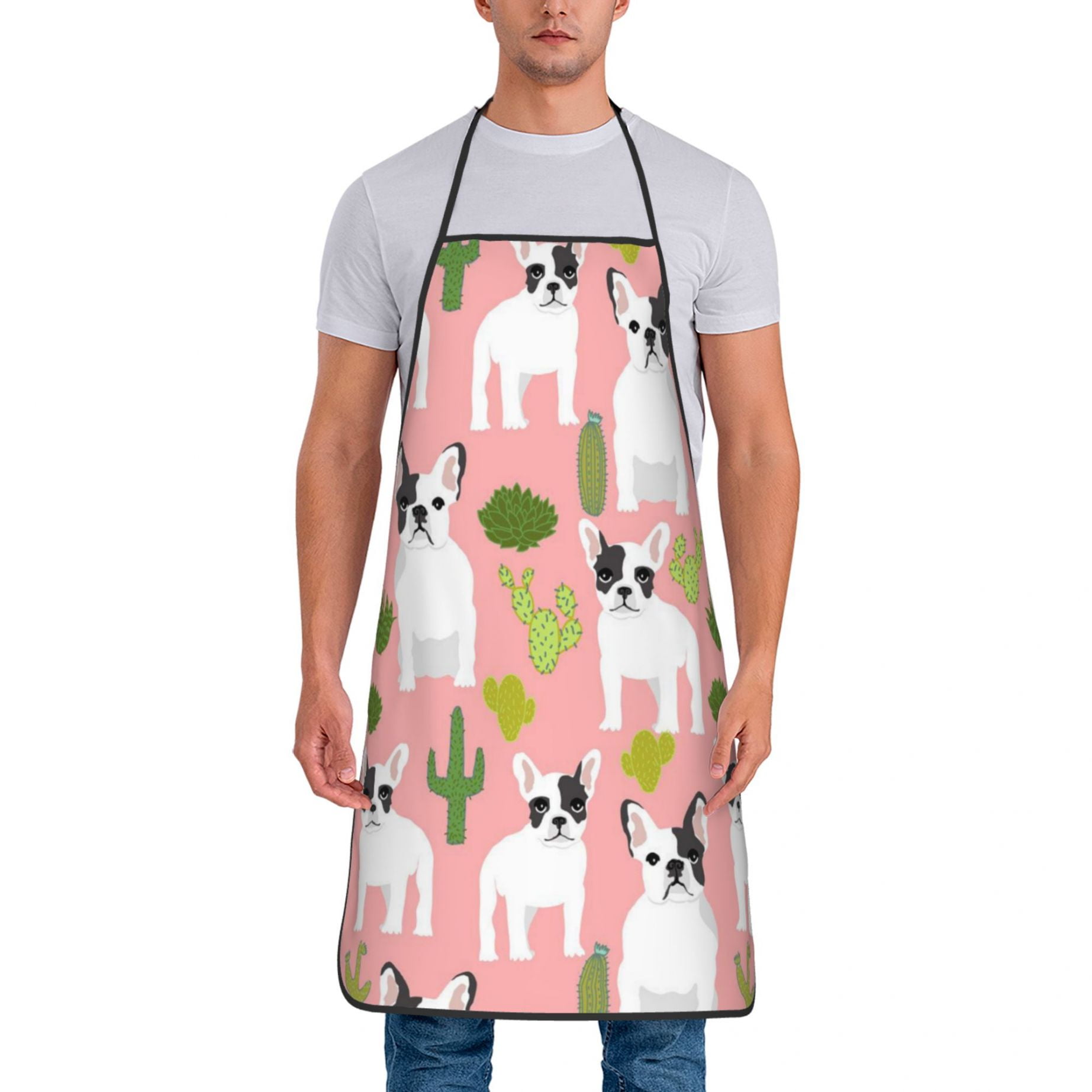 French Bulldog (2) Aprons for Women Men Waterproof Apron Kitchen Chef ...