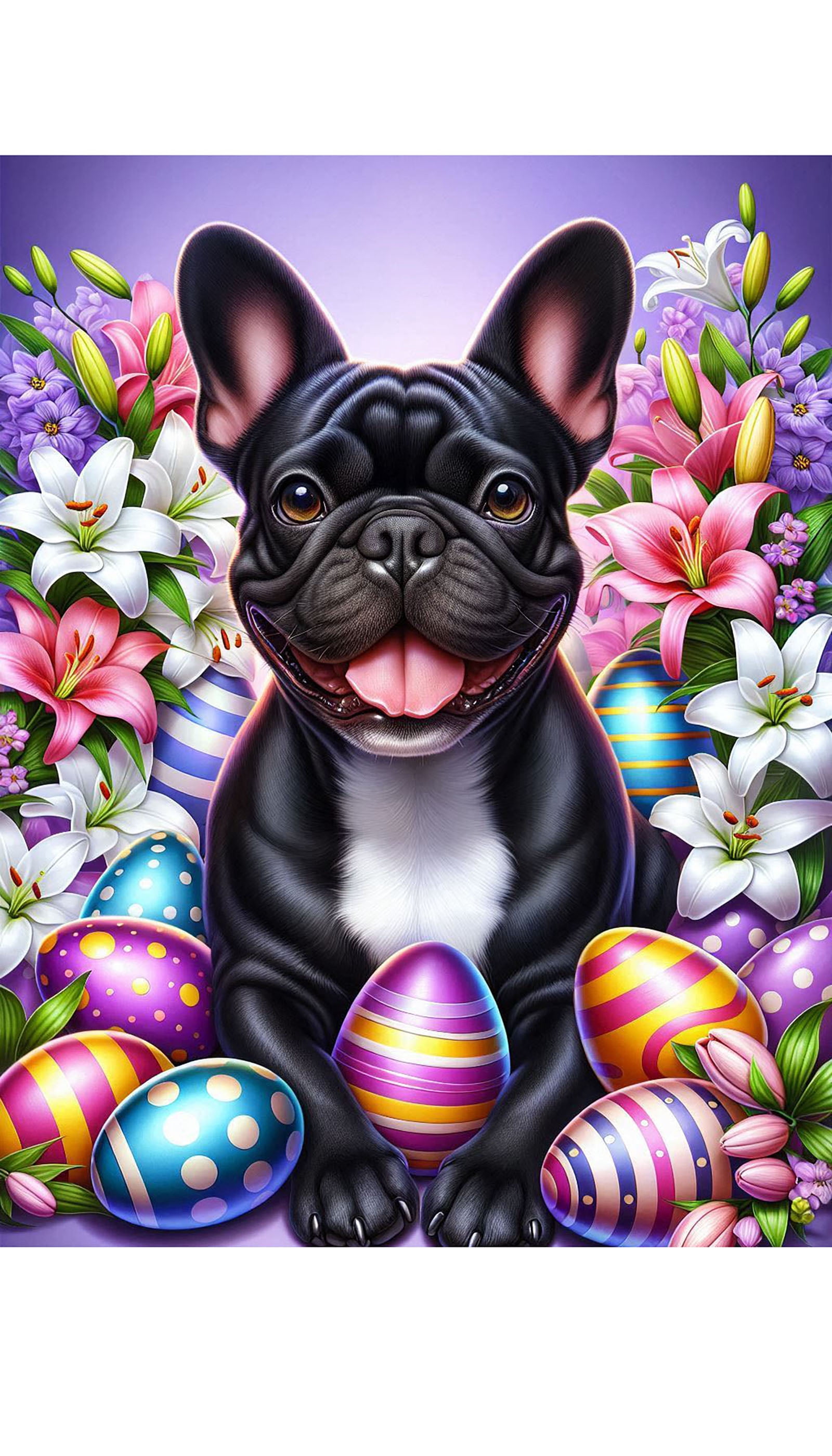 French Bulldog Black- Best of Breed DCR Easter Holiday Outdoor Garden ...