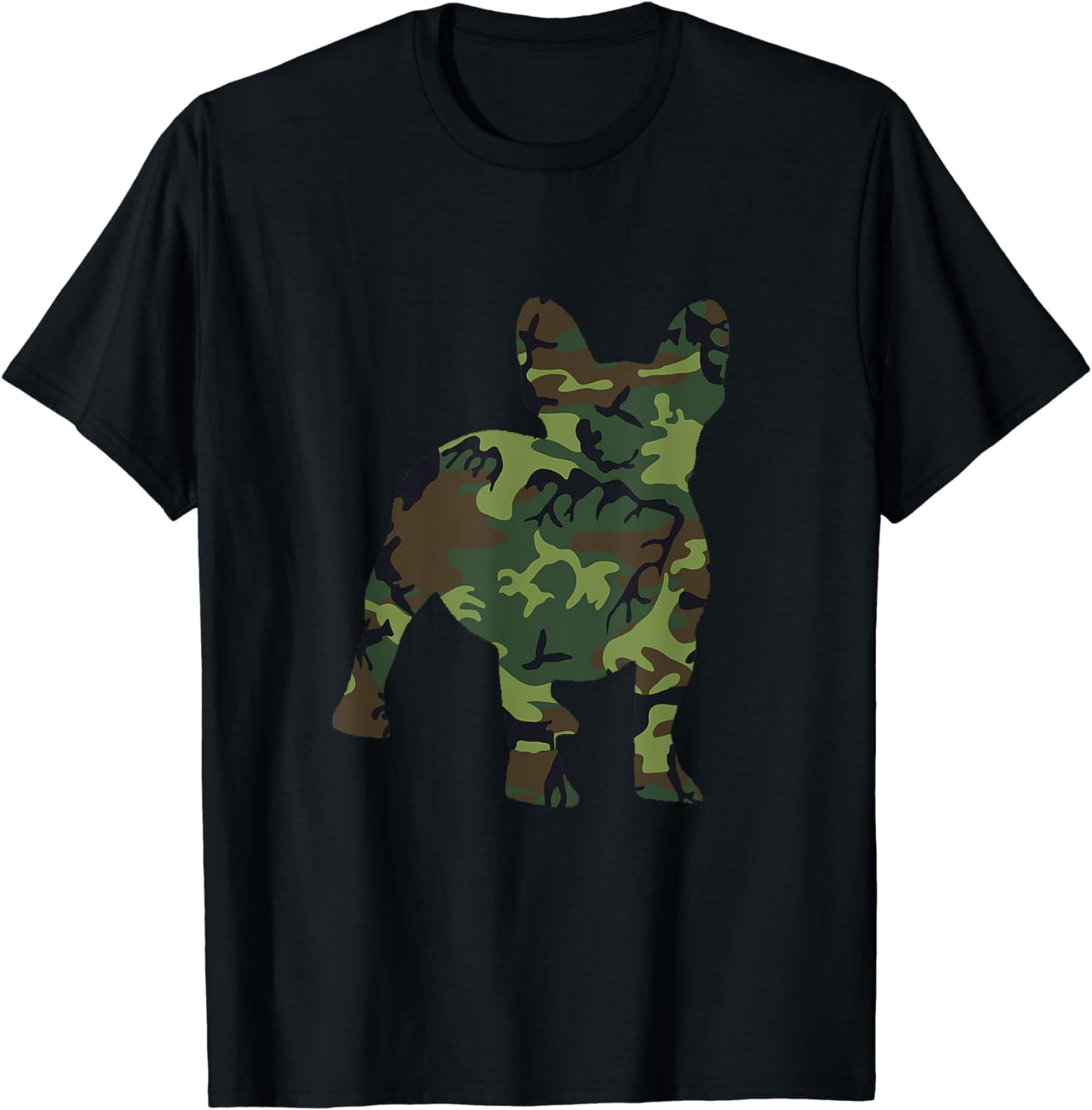 French Bulldog Camouflage Dog Camo Frenchie Owner Military T-Shirt ...