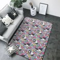 French Bulldog Colorful Flower Area Rugs for Living Room Bedroom, 5x7 ...
