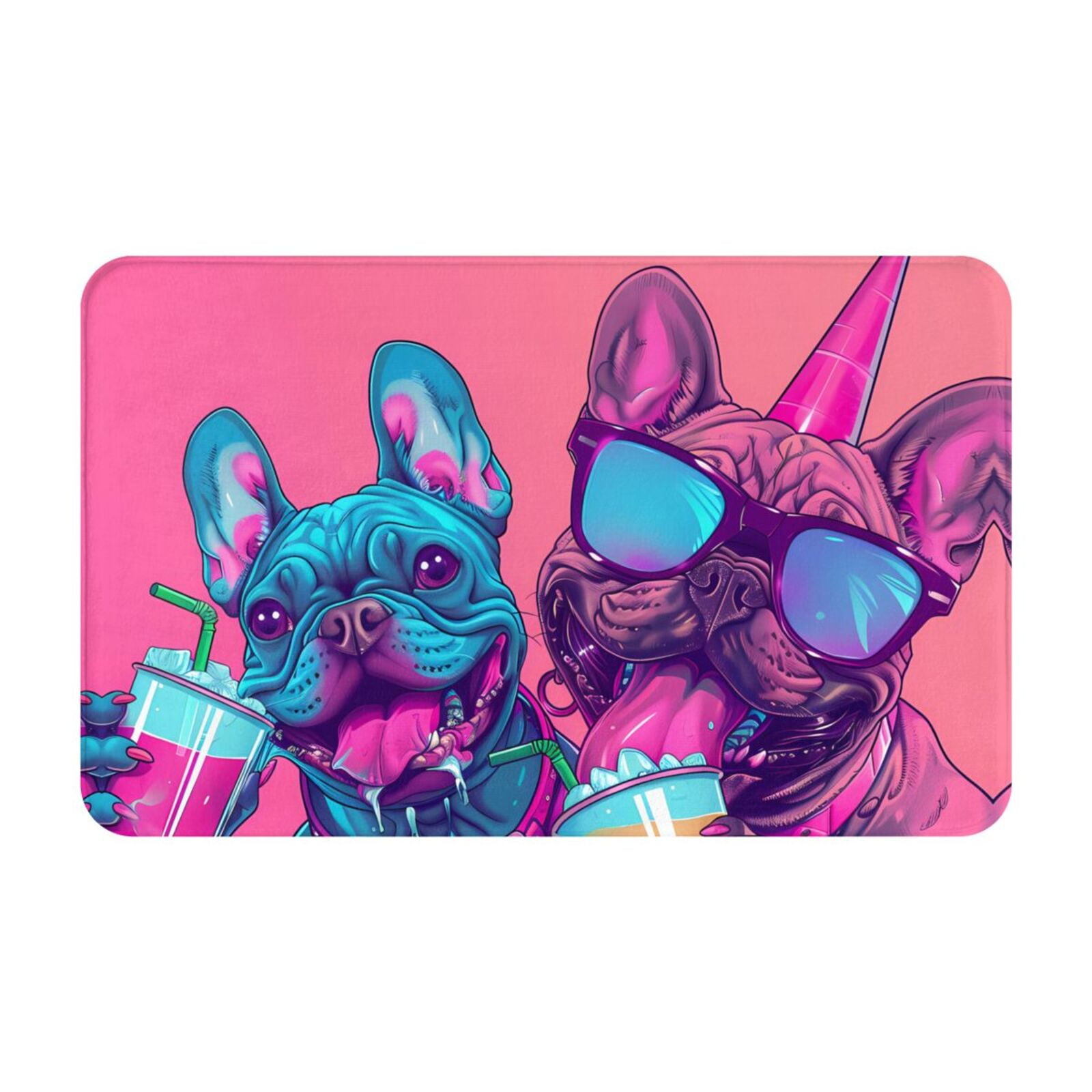 French Bulldog Cool No.102 Door Mat for Indoor, Welcome Door Mats Front ...