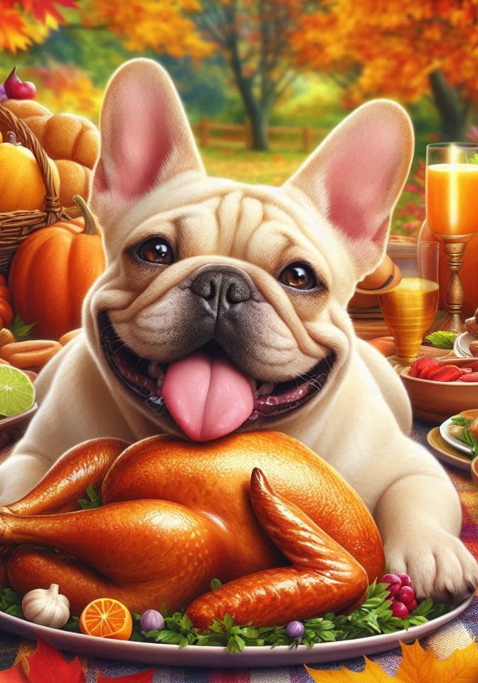 French Bulldog Cream - Best of Breed DCR Thanksgiving Garden Flag 12" x ...