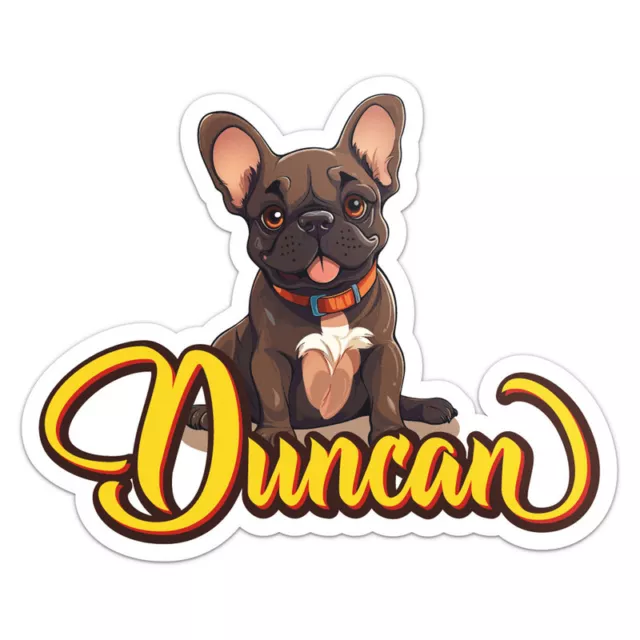 French Bulldog Duncan Dog Sticker Phone Decal Water Bottle Stickers Car ...