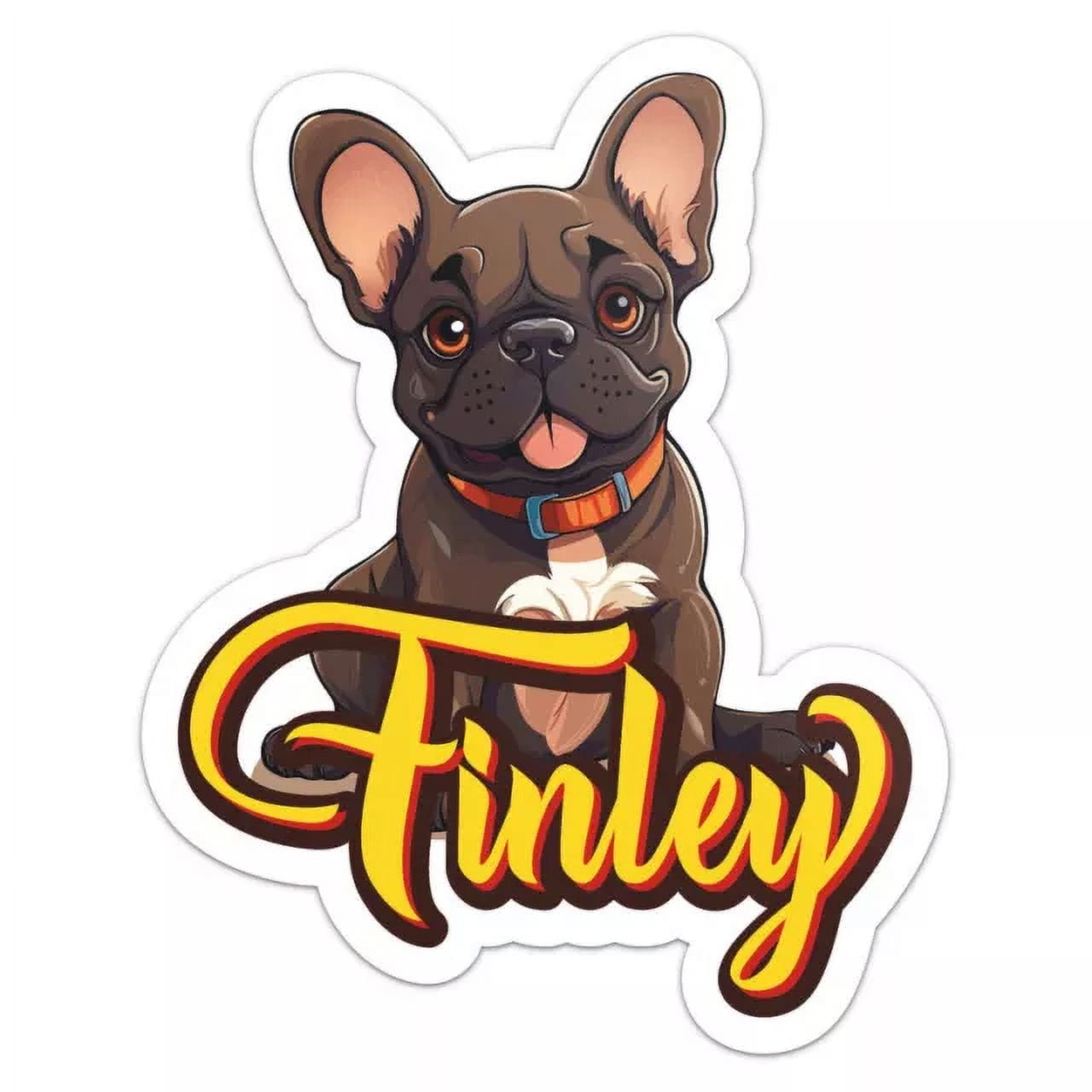 French Bulldog Finley Dog Sticker Phone Decal Water Bottle Stickers Car ...