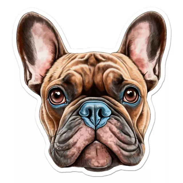 French Bulldog Frenchie Sticker Indoor Outdoor Phone Decal Water Bottle ...