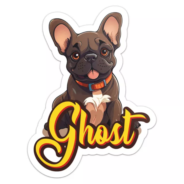 French Bulldog Ghost Dog Sticker Phone Decal Water Bottle Stickers Car ...