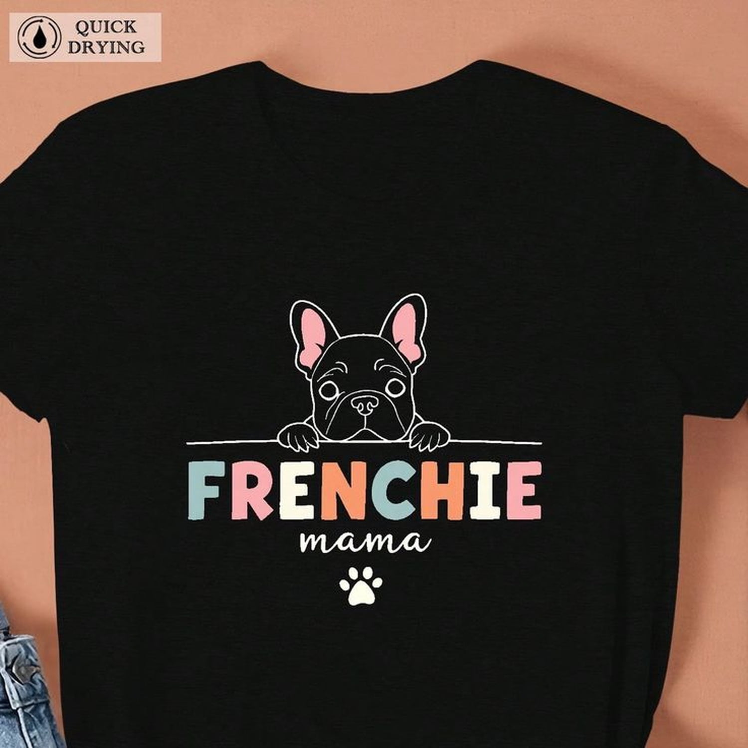 French Bulldog Heart FRENCHIE Mama WoM1en's Comfit T-S1Hirt - Walmart.com