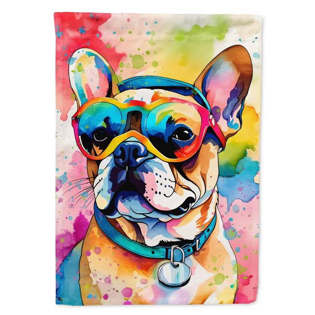 French Bulldog Hippie Dawg House Flag - Walmart.com