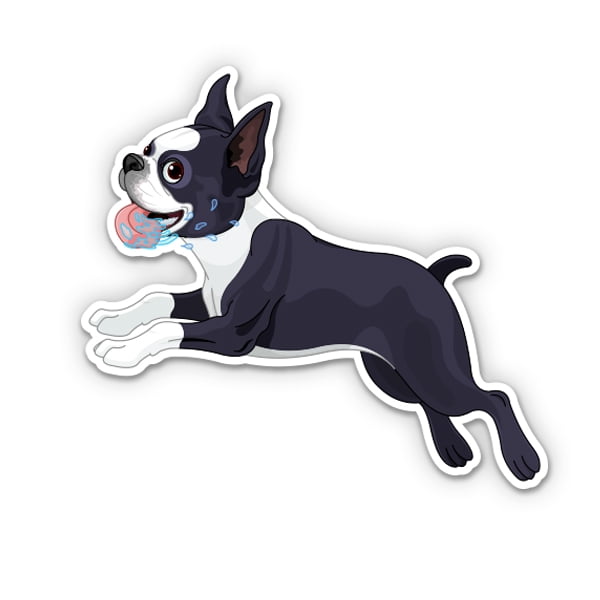 French Bulldog Jumping Cute Frenchie - 3" Vinyl Sticker - For Car ...