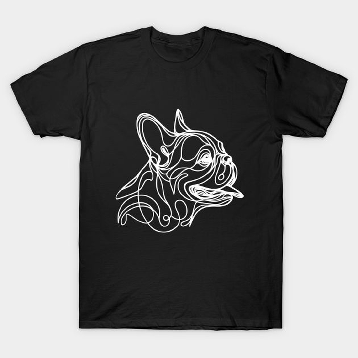 French Bulldog Monoline Black, My Best Buddy, Cute Pet, Frenchie Lovers ...