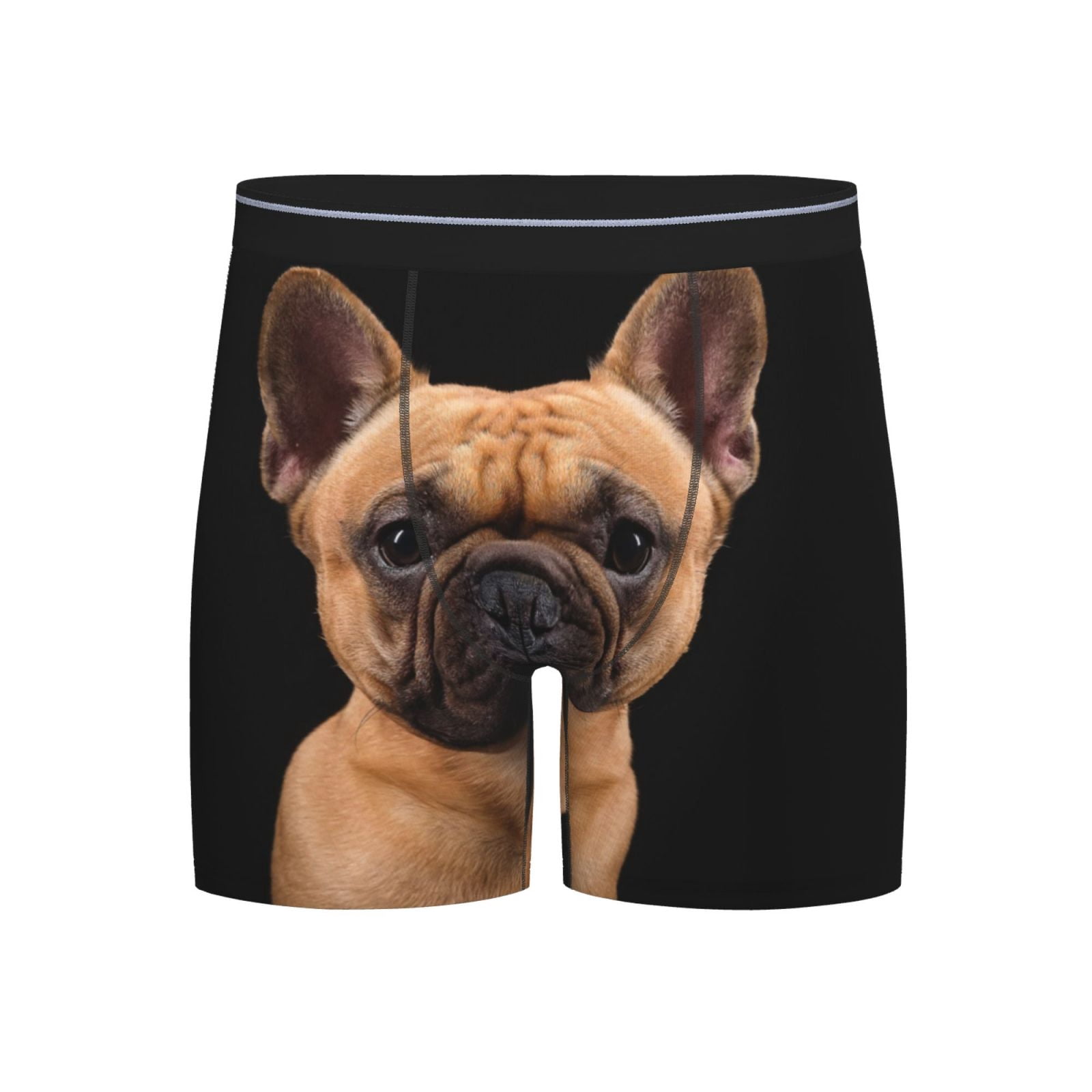 French Bulldog On Black Underwear For Men,Soft Boxer Briefs ...
