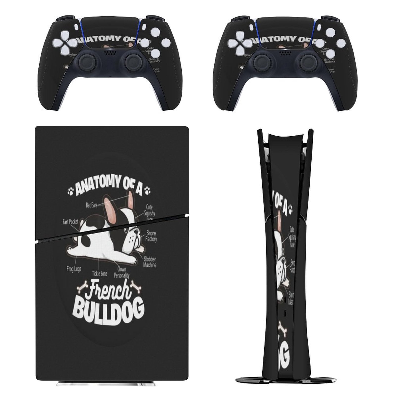 French Bulldog PS5/PS5 Pro/PS5 Slim Digital Disc Skin Sticker For ...