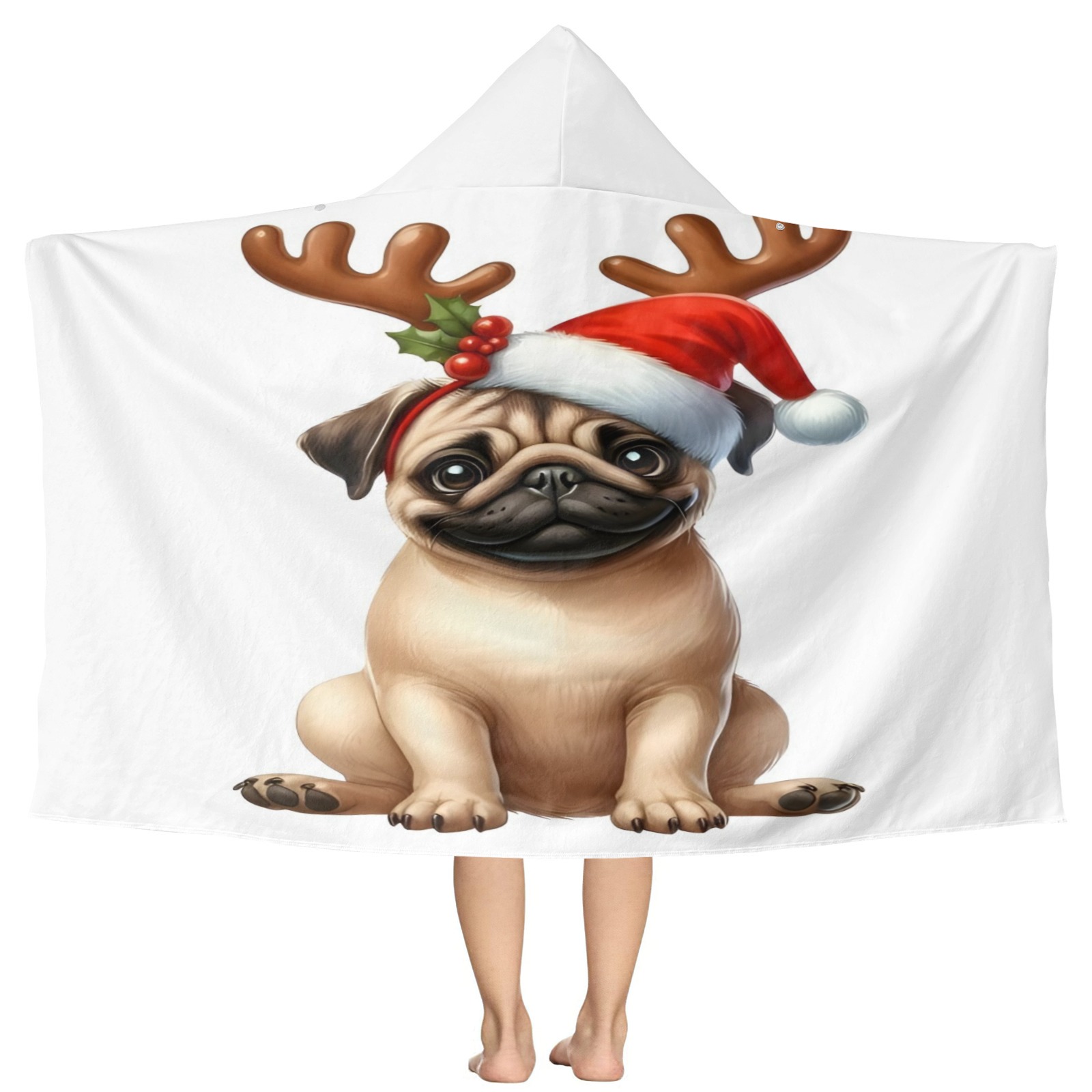 French Bulldog Pattern Beach Poncho - Microfiber - Towel - Kids ...