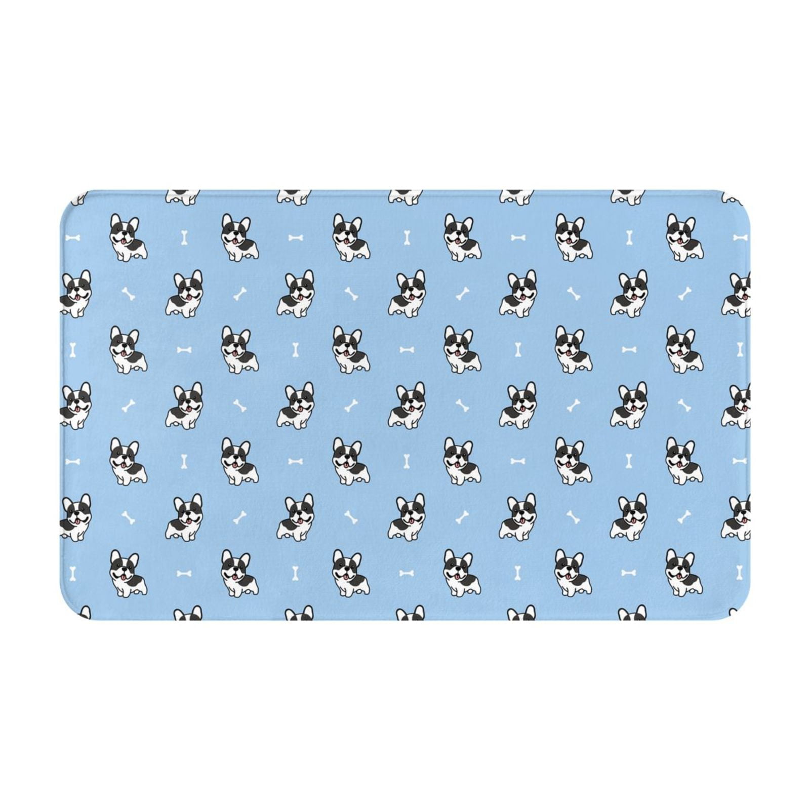 French Bulldog Puppy Door Mat for Indoor, Welcome Door Mats Front ...