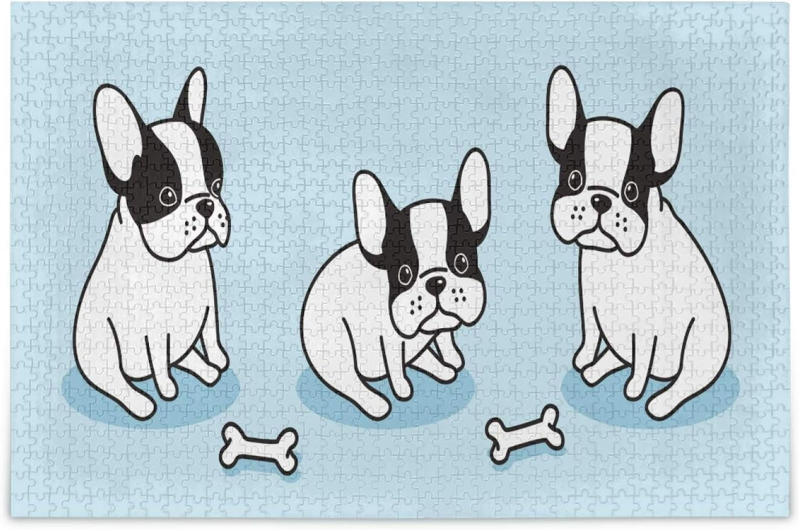 French Bulldog Puzzle for Adults 500 Piece Puzzles Game DIY Toys ...