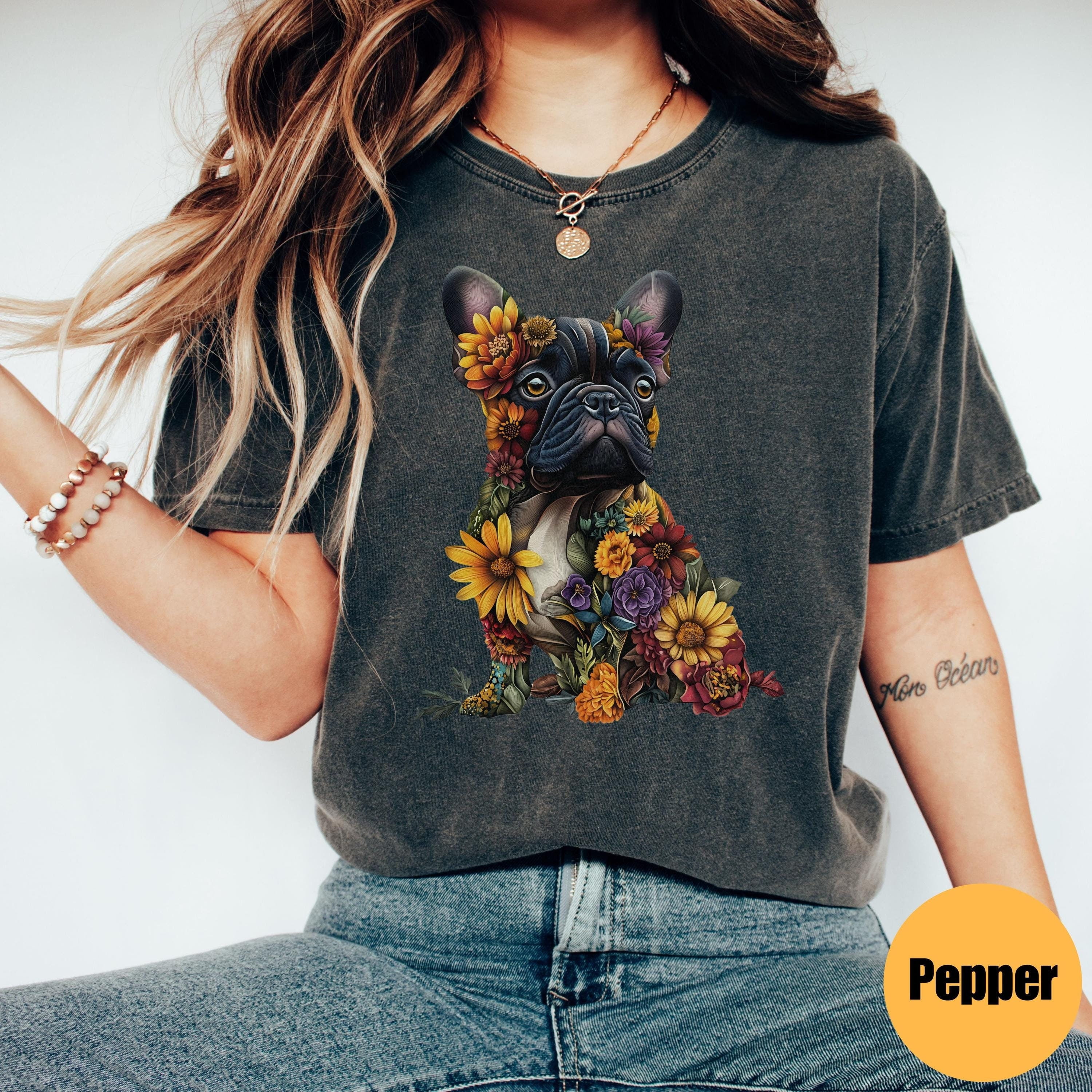 French Bulldog Shirt, Funny Dog Lover Gift, Cute Frenchie T-Shirt, Dog ...