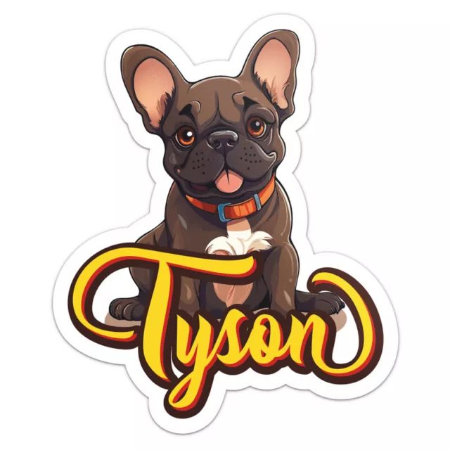 French Bulldog Tyson Dog Sticker Phone Decal Water Bottle Stickers Car ...