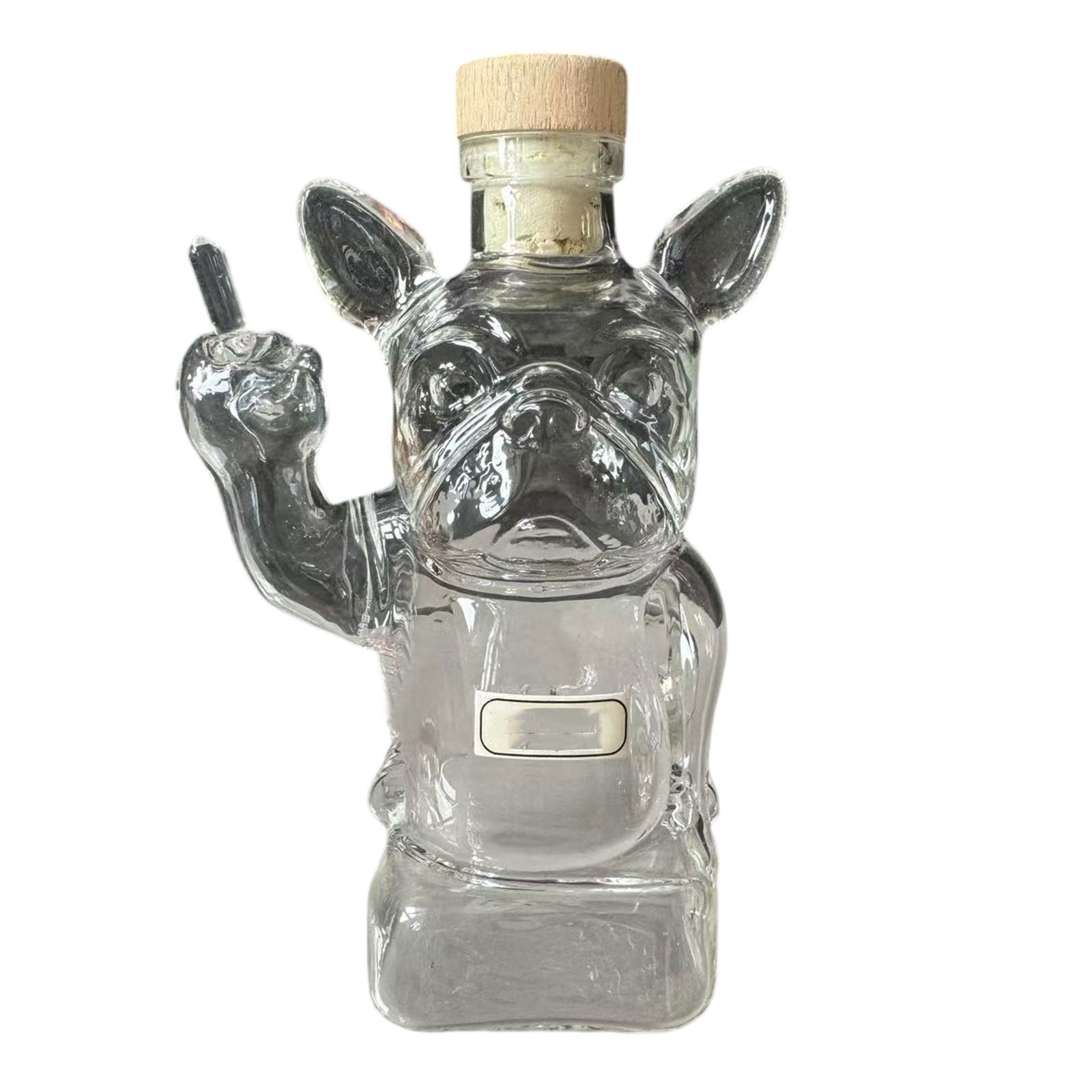 French Bulldog Whiskey Decanter Glass 3D Unique Liquor Bottles ...