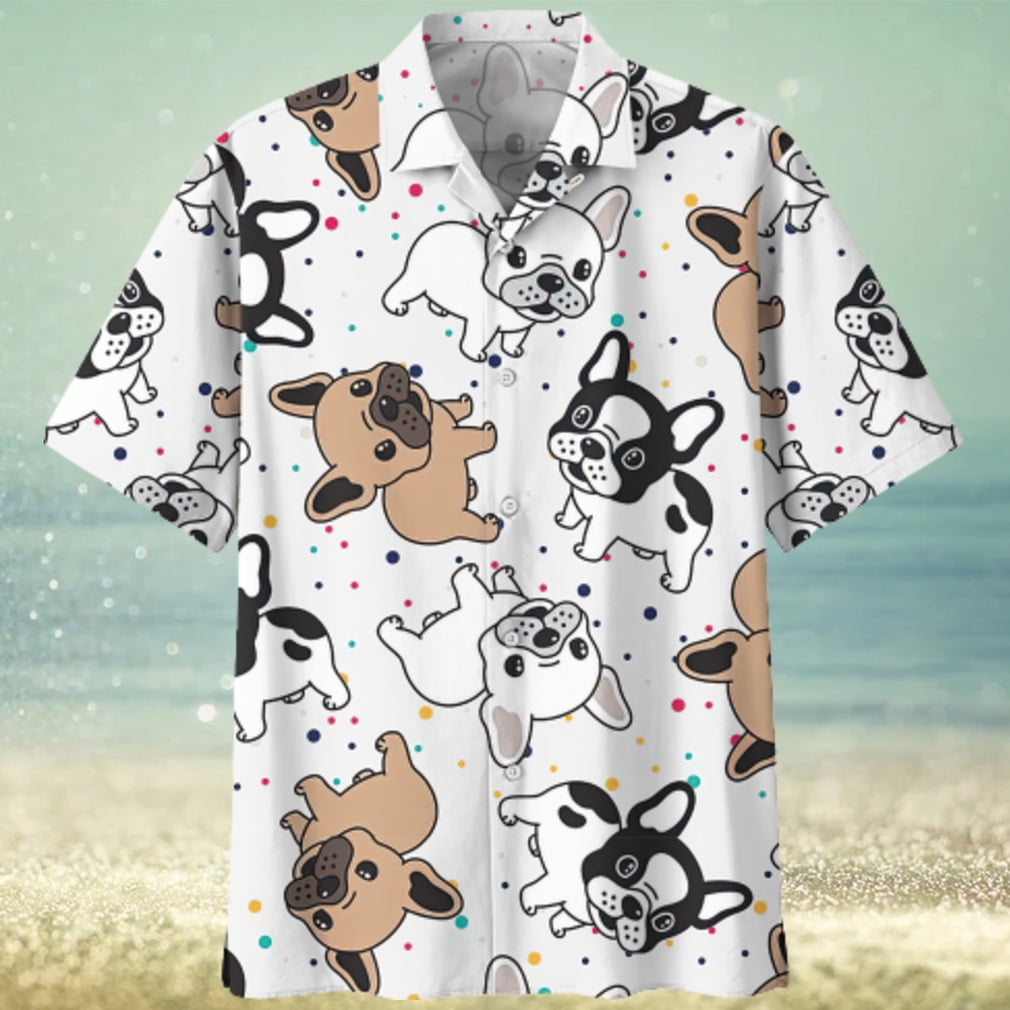 French Bulldog White Nice Design Unisex Hawaiian Shirt For Men And ...