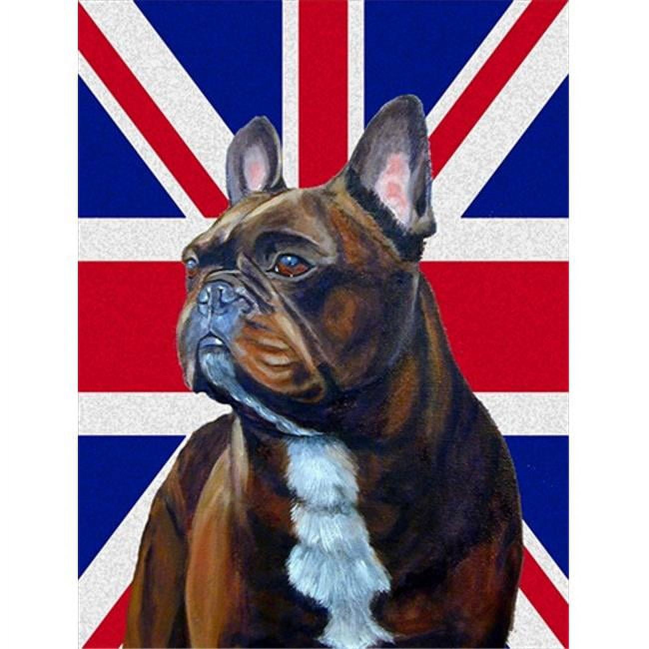 French Bulldog With English Union Jack British Flag Flag Canvas House ...