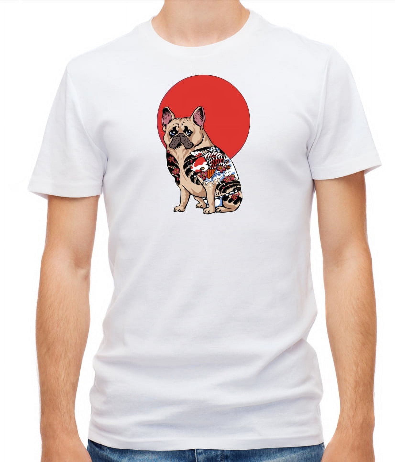 French Bulldog Yakuza White T Shirt Men's Short Sleeve F437 - Walmart.com
