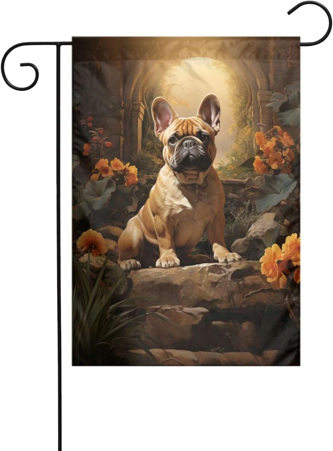 French Bulldog art Garden Flags Double Sided,Garden Flags for All ...