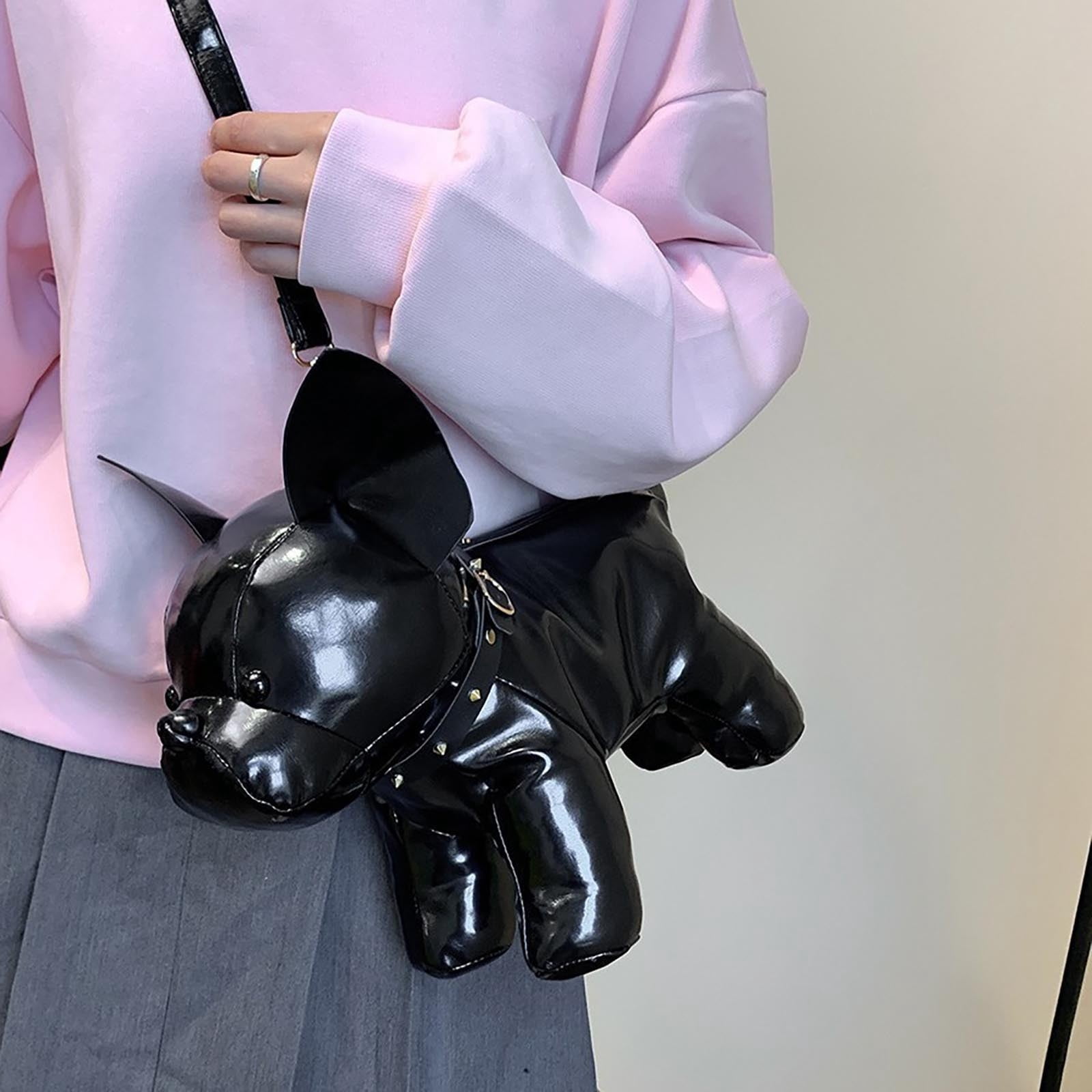 French Bulldog-shaped bag, small dog cross-body single-shoulder bag ...