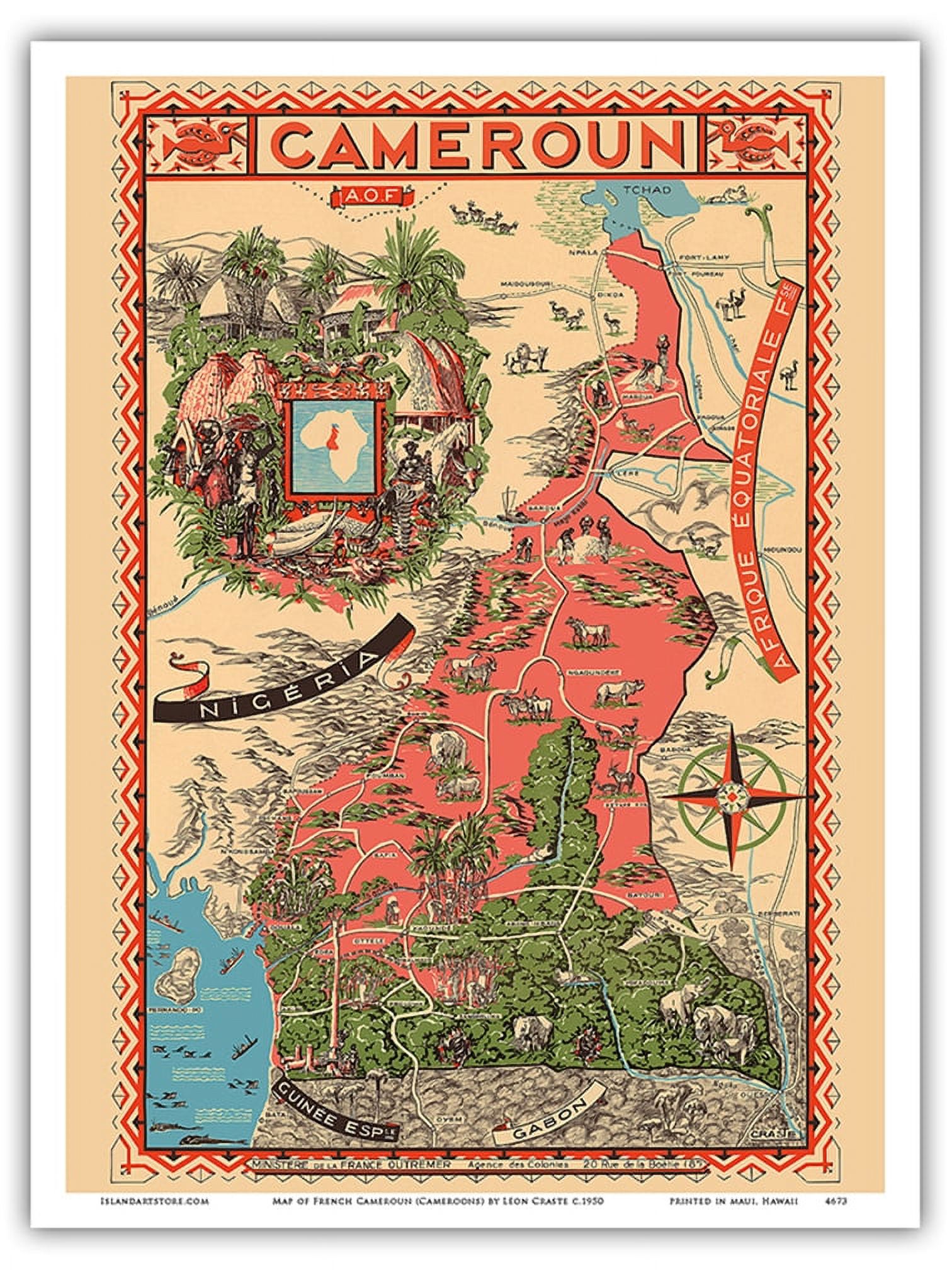 French Cameroun (Cameroons) - Afrique Occidentale Française (French ...