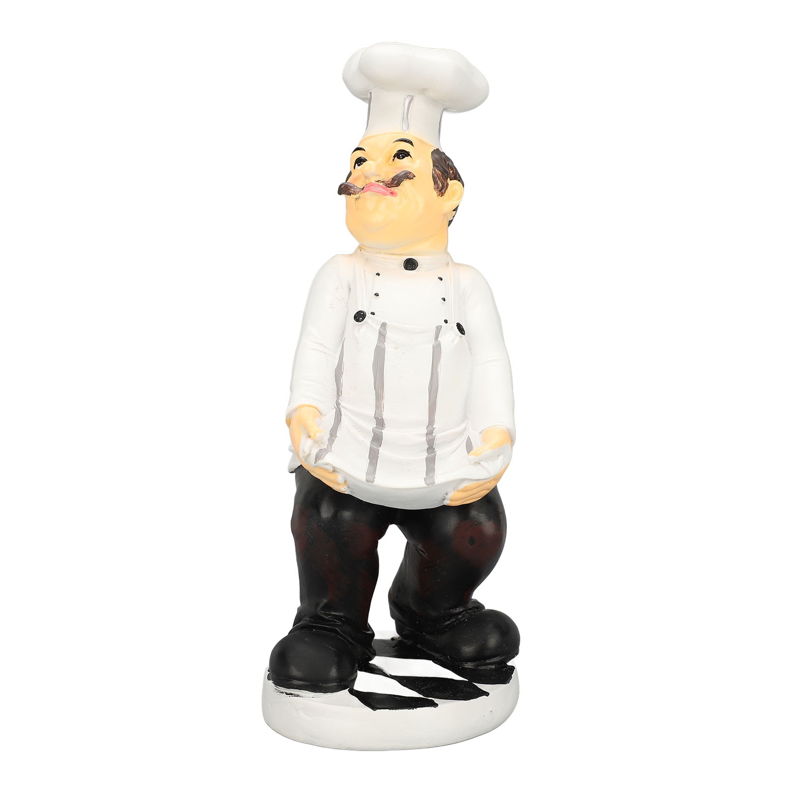 French Chef Figurine Cartoon Chef Resin Statue 3D Kitchen Decor ...