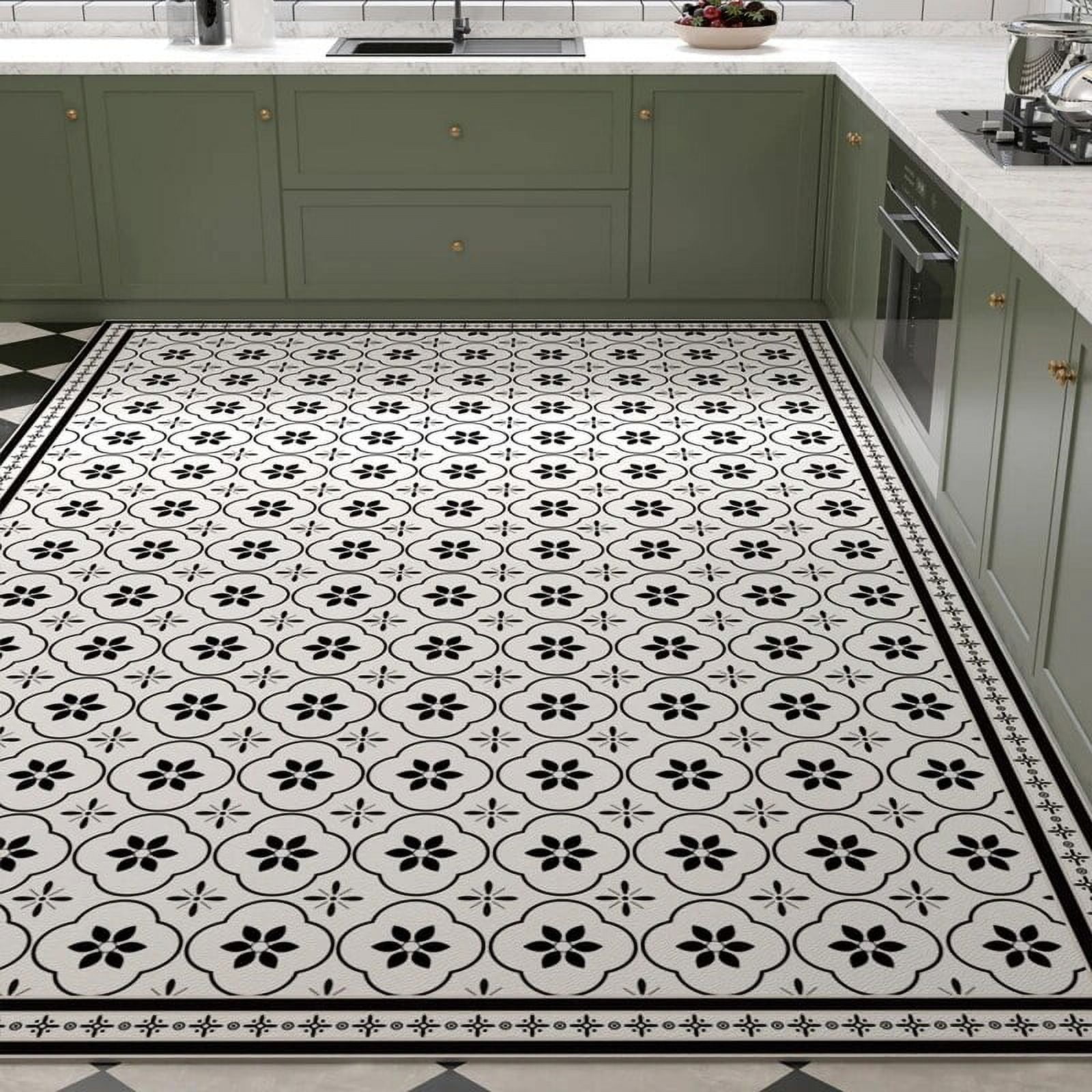 French Classics Kitchen Mats Large Area Leather Oil Resistant Washable ...