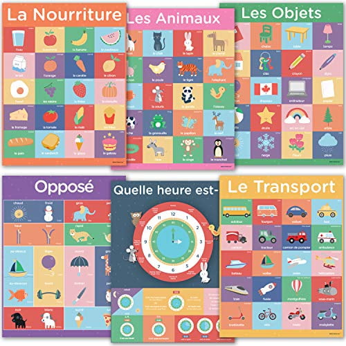 French Classroom Posters Six Pack - Each Poster is 13 x 17 inches and ...