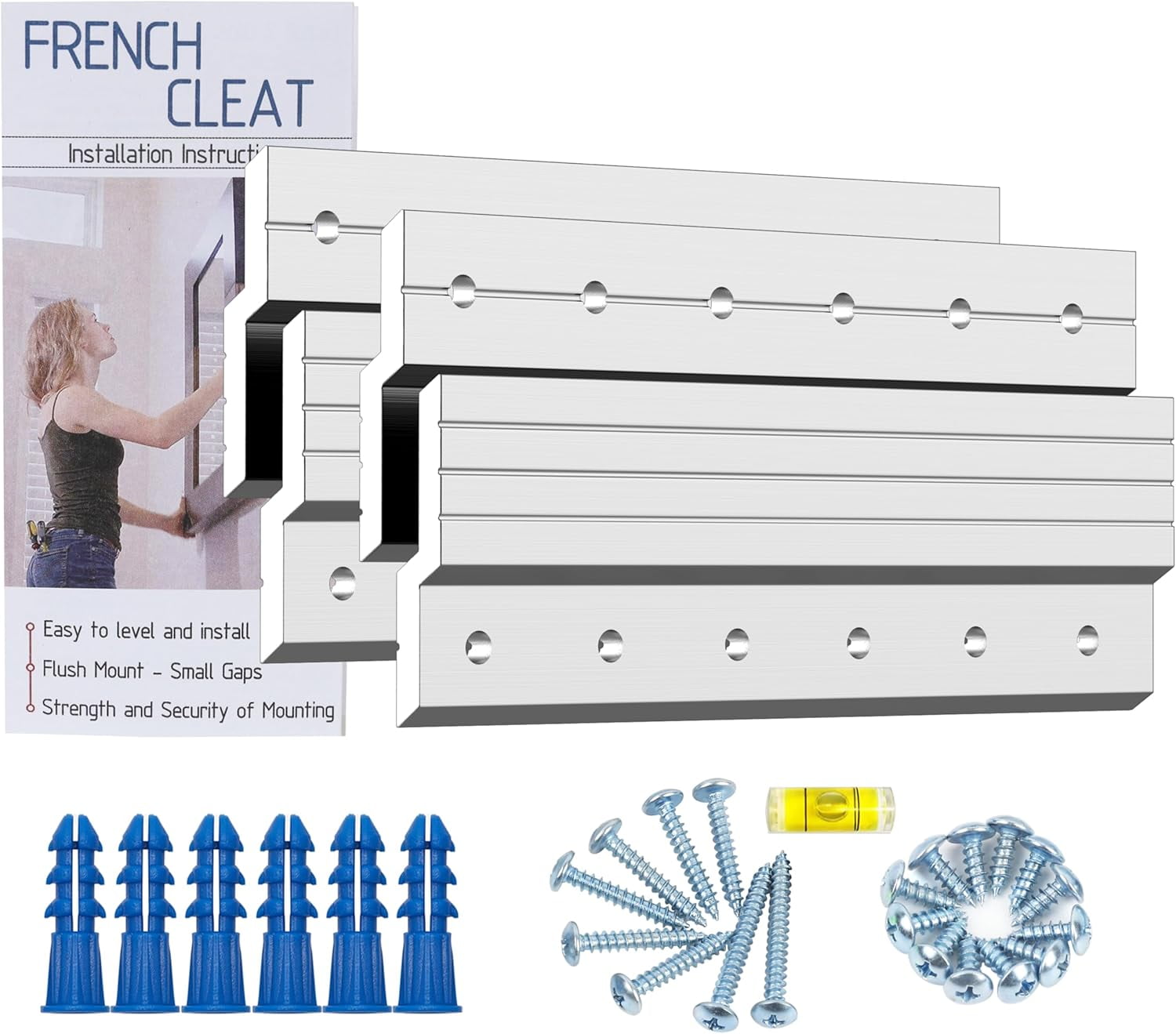 French Cleat Hanger 33“ Super Heavy Duty- Picture, Mirror, Whiteboard ...