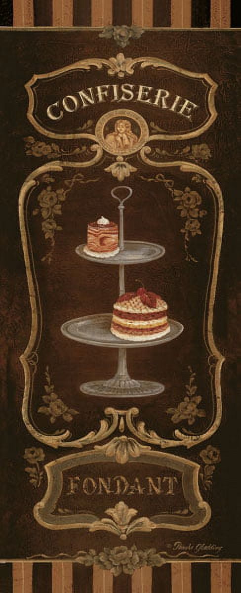 French Confiserie Fondant Dessert Display Sign; One 8x20in Poster Print ...
