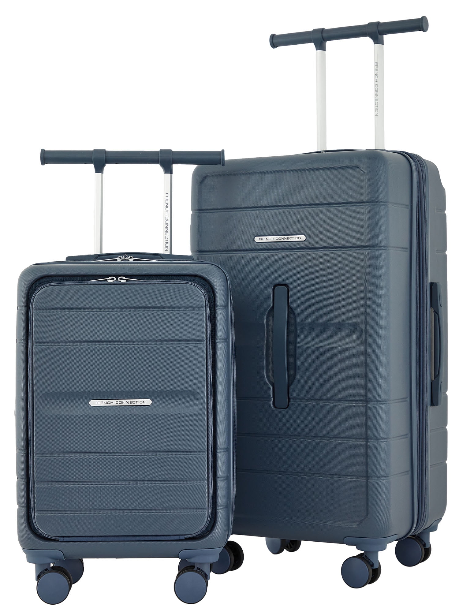 French Connection 2-Piece Expandable Hard Shell Luggage Set with Wheels ...