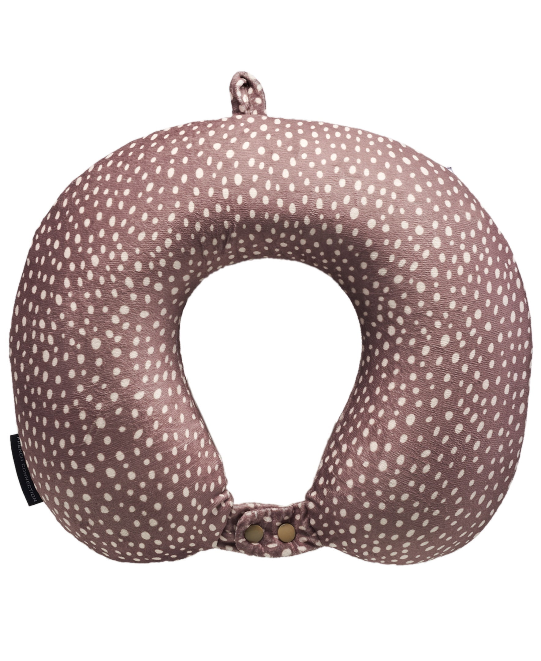 French Connection Memory Foam Luxury Neck Pillow - Travel Pillow (Polka ...
