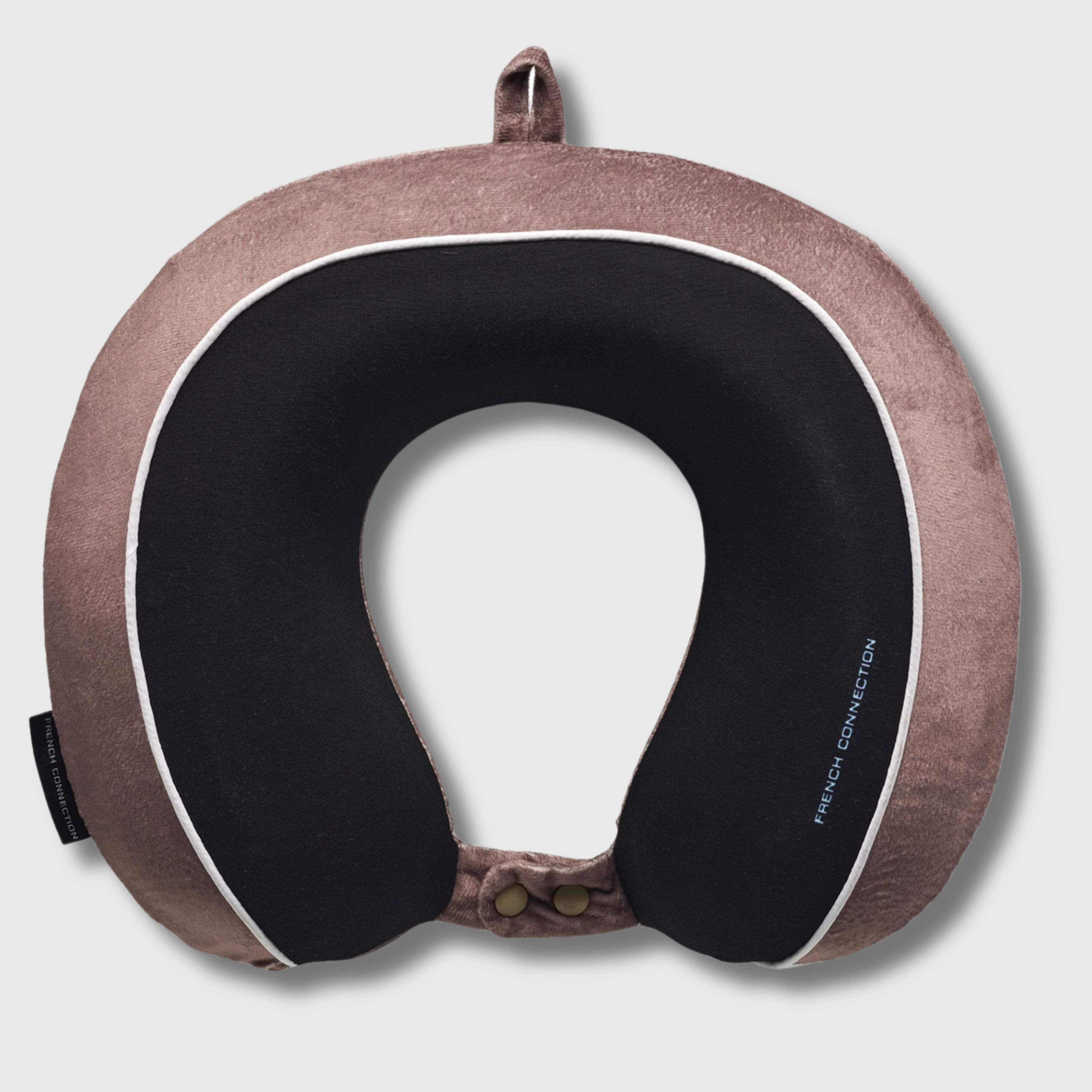 French Connection Memory Foam Luxury Neck Pillow - Travel Pillow ...