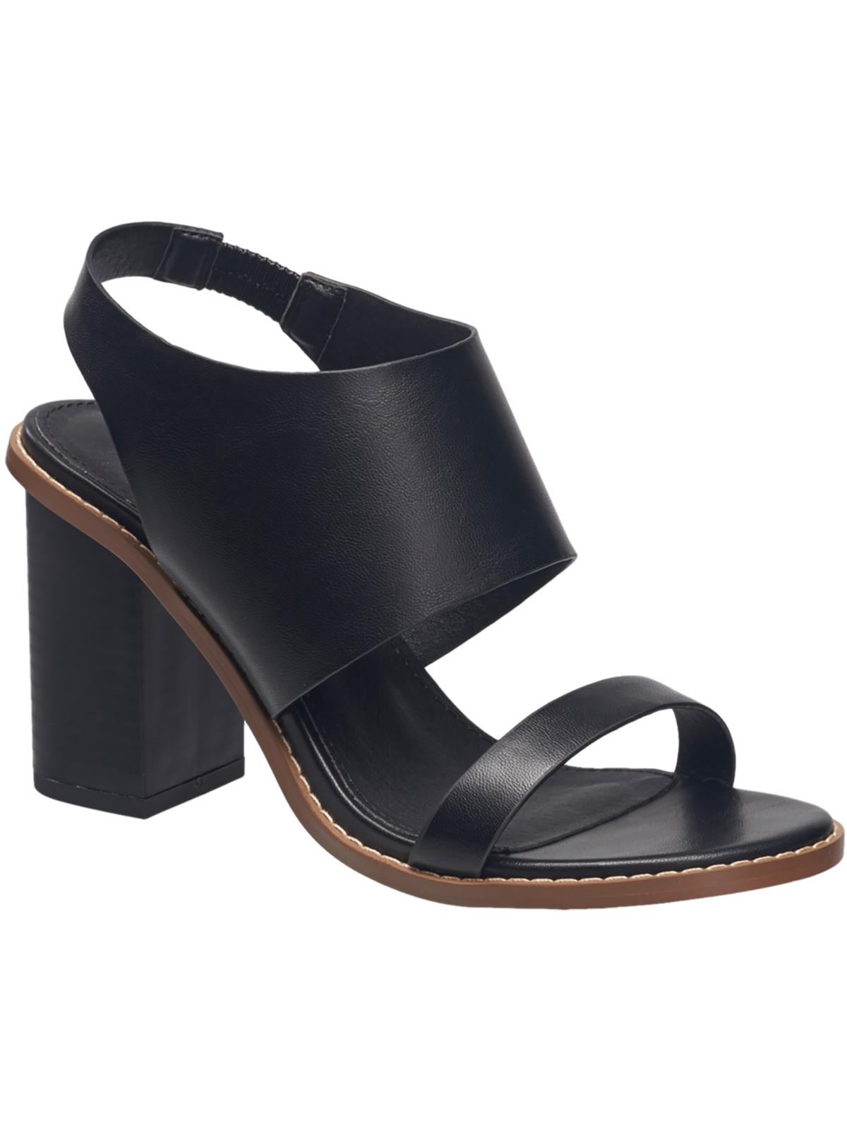 French Connection Womens Lori Vegan Leather Padded Insole Block Heel ...