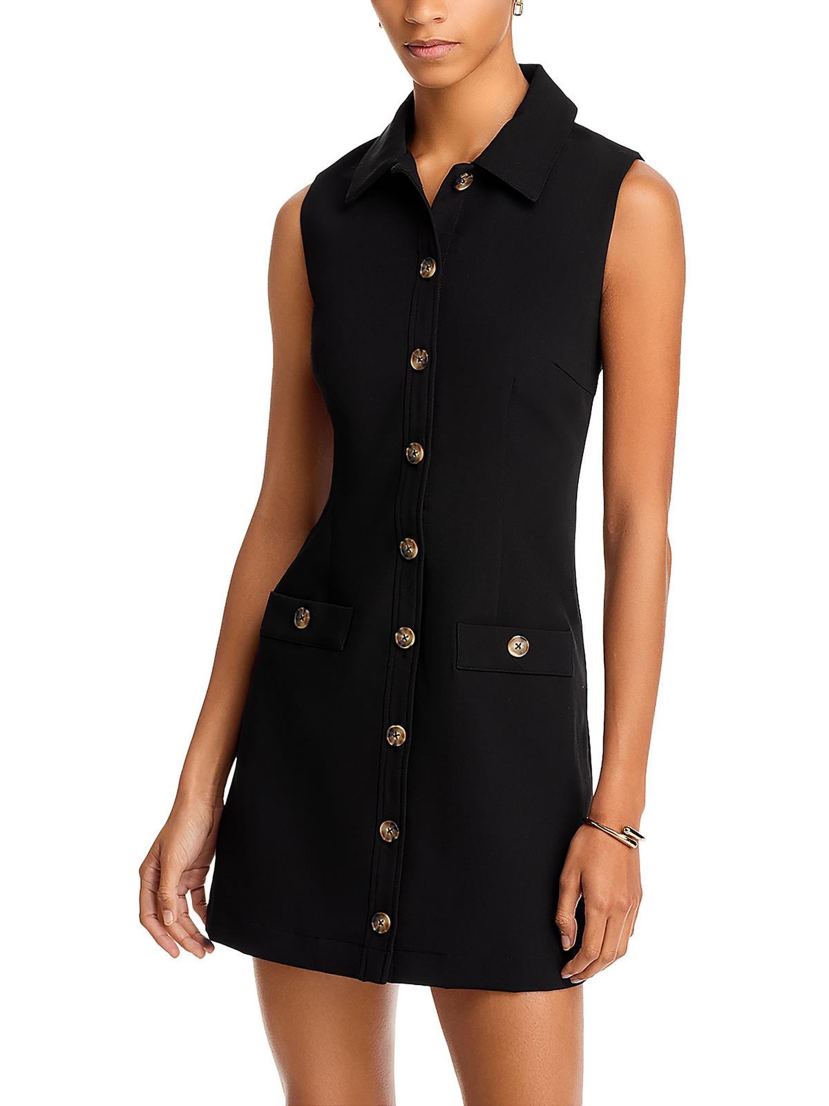 French Connection Womens Mini Embellished Shirtdress - Walmart.com
