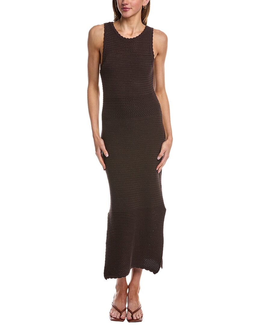 French Connection womens Momo Nellis Crochet Maxi Dress, xs, Brown ...