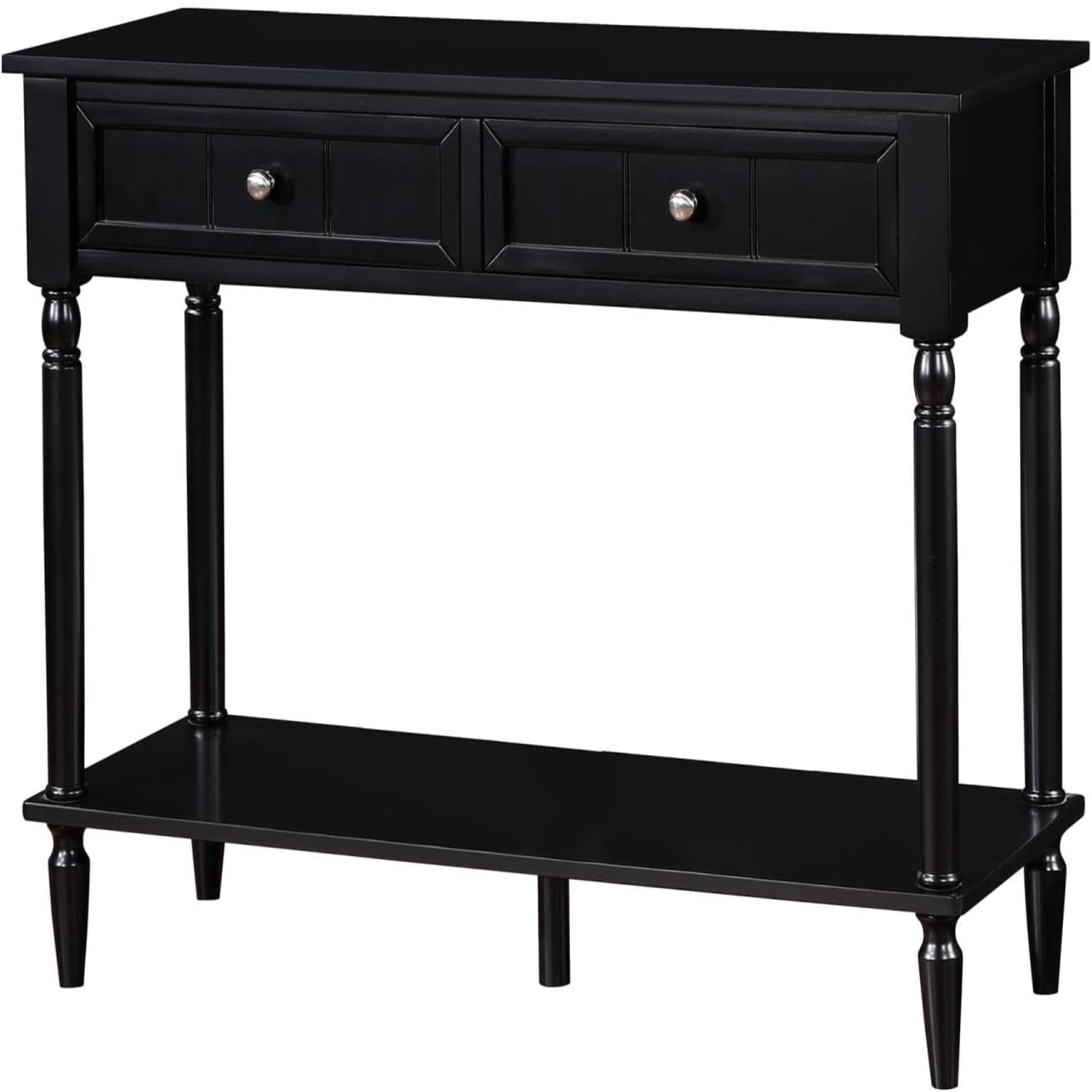 French Country 2-Drawer Hall Table with Shelf Espresso - Walmart.com