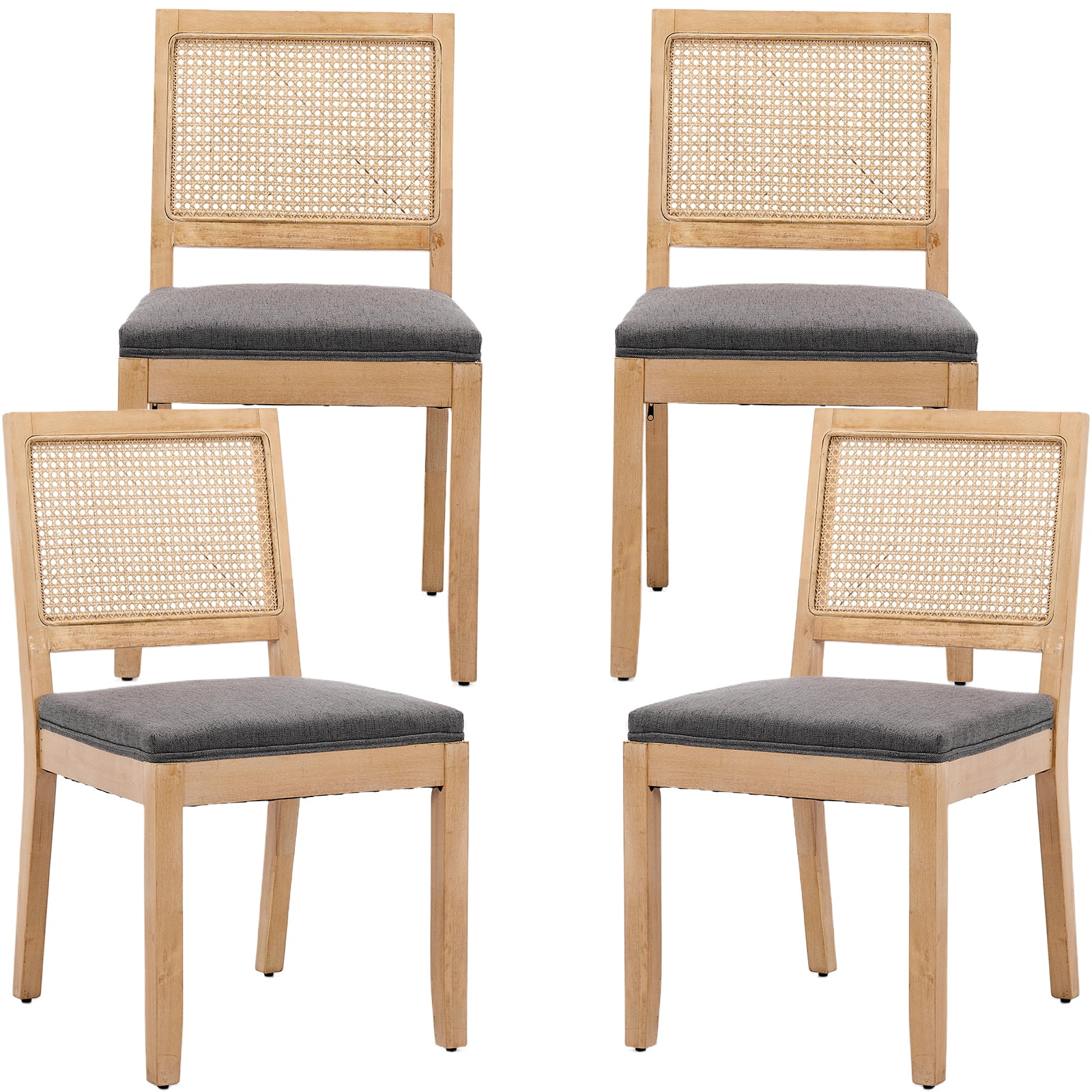 French Country Dining Chairs Set of 4, Grey Kitchen & Dining Room ...