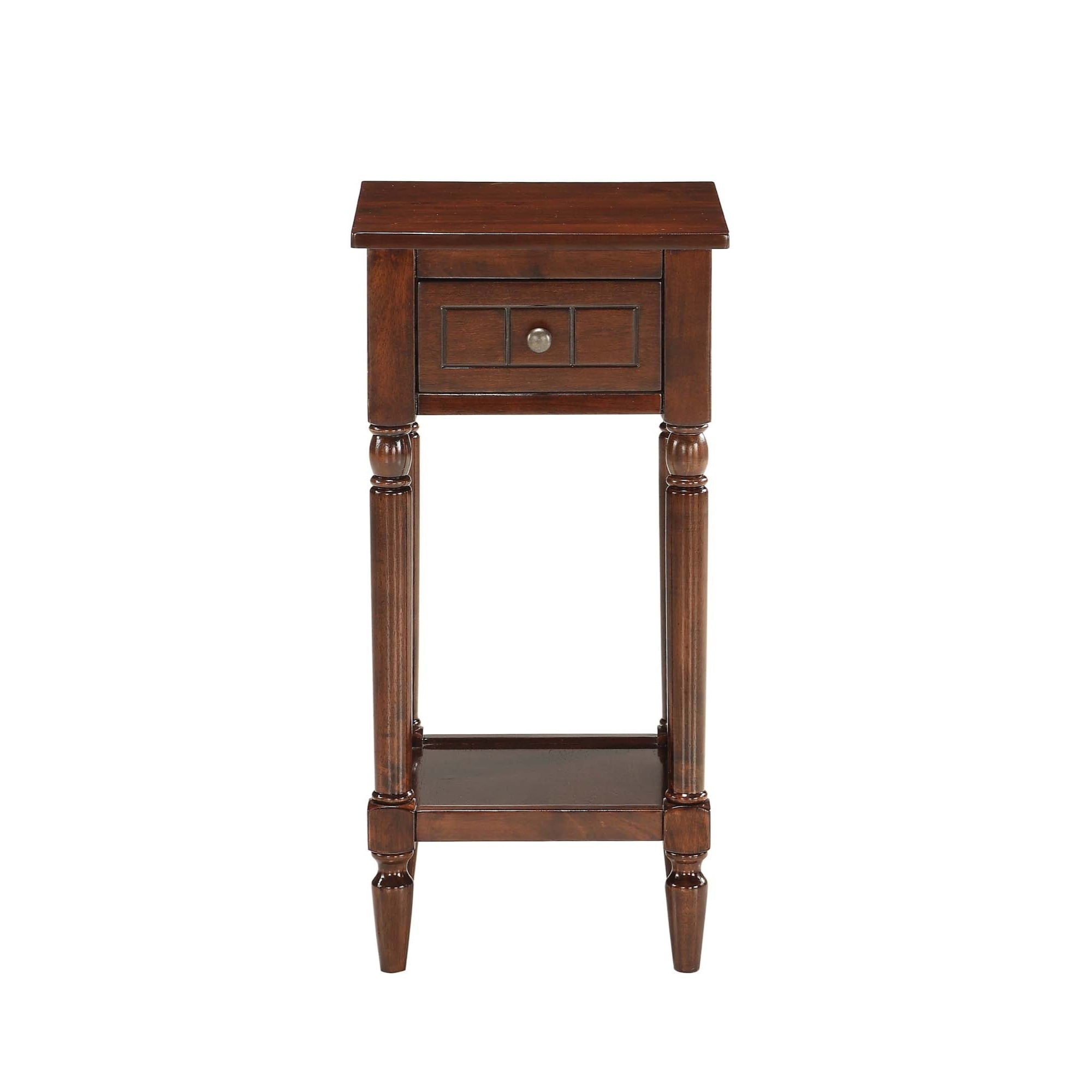 French Country Khloe 1 Drawer Accent Table with Shelf - Elegant Design ...