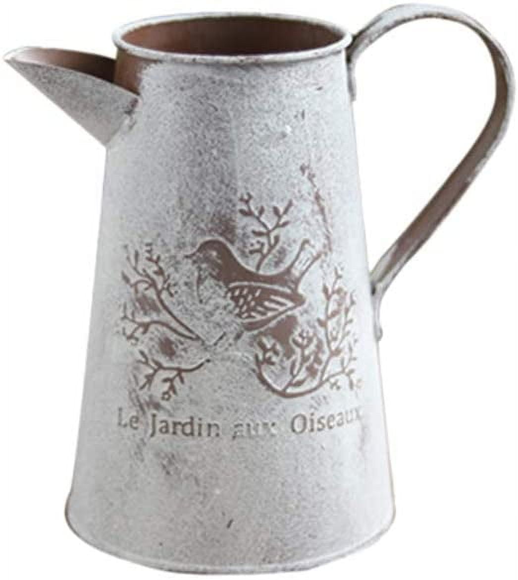 French Country Style Vase Primitive Jug, Rustic Decor Flower Vase ...