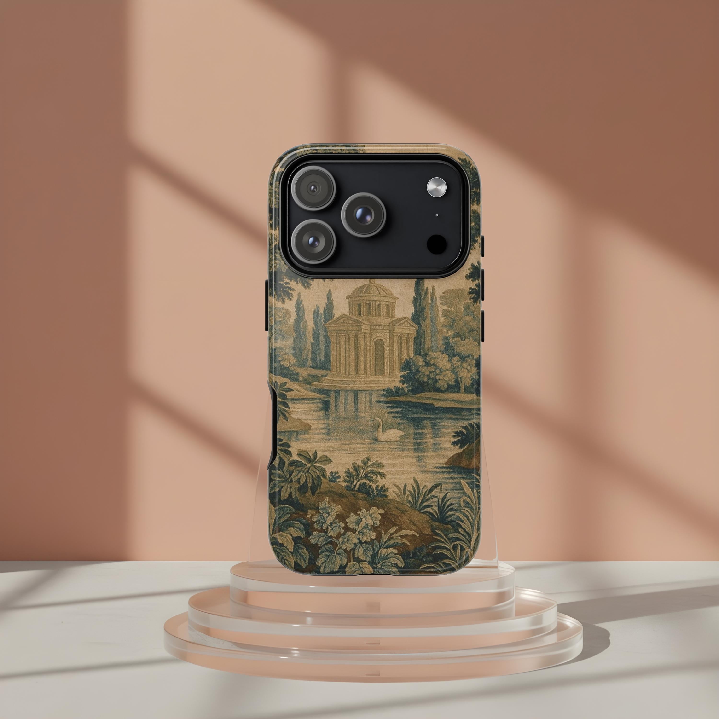 French Countryside Toile Phone Case Vintage Scenic Landscape Design ...