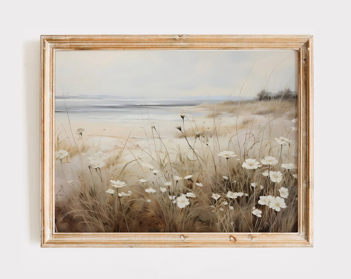 French Countryside Wall Print, Vintage Spring Landscape Painting Wall ...