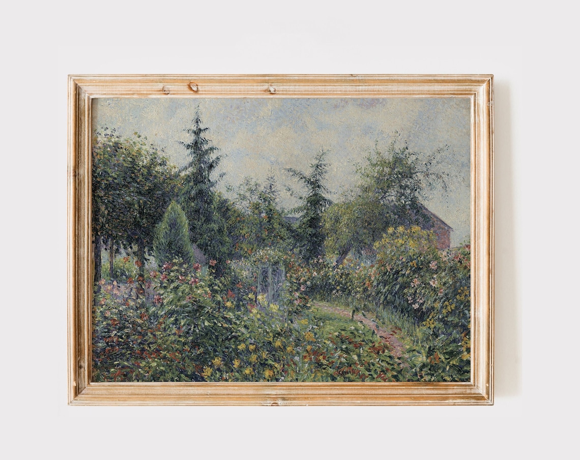 French Countryside Wall Print,Vintage Spring Prints,Rose Garden ...